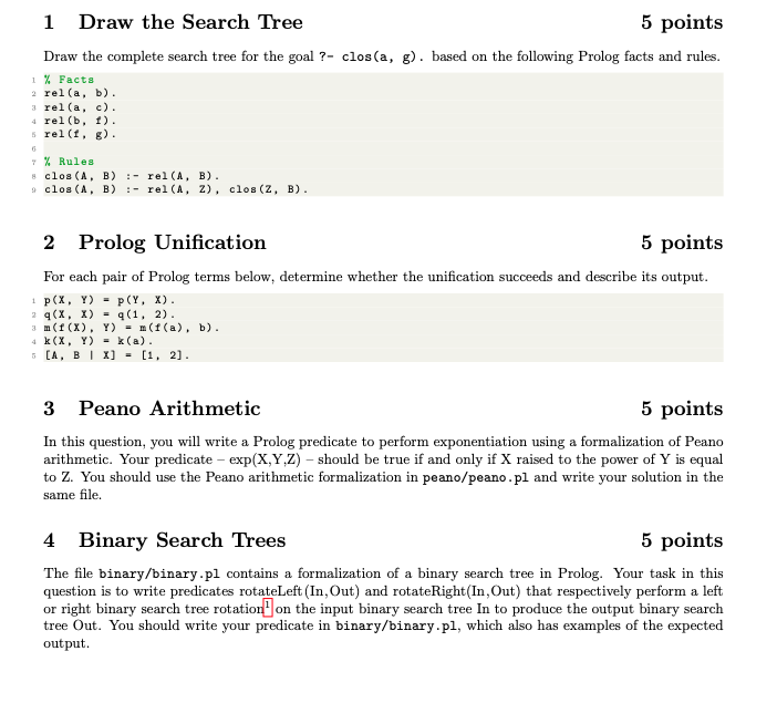 Solved 1 ﻿Draw the Search Tree Draw the complete search tree | Chegg.com
