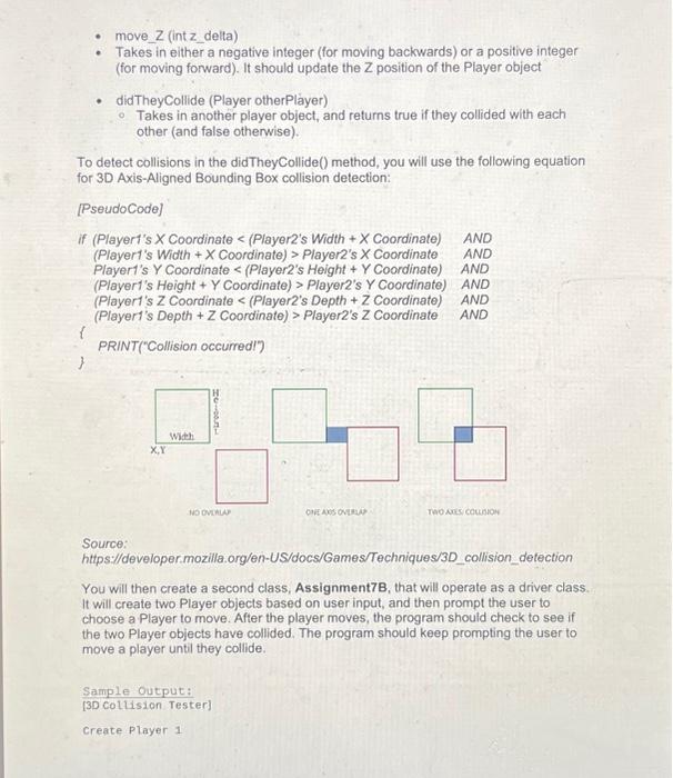 Solved Assignment 7B: NPCs collide! Back in Assignment 2 (so | Chegg.com