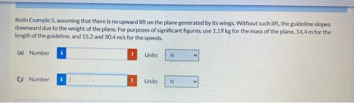 Solved Redo Example 5, assuming that there is no upward lift | Chegg.com