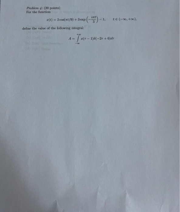 Solved Problem 4: (20 points) For the function r(t) = 2 | Chegg.com