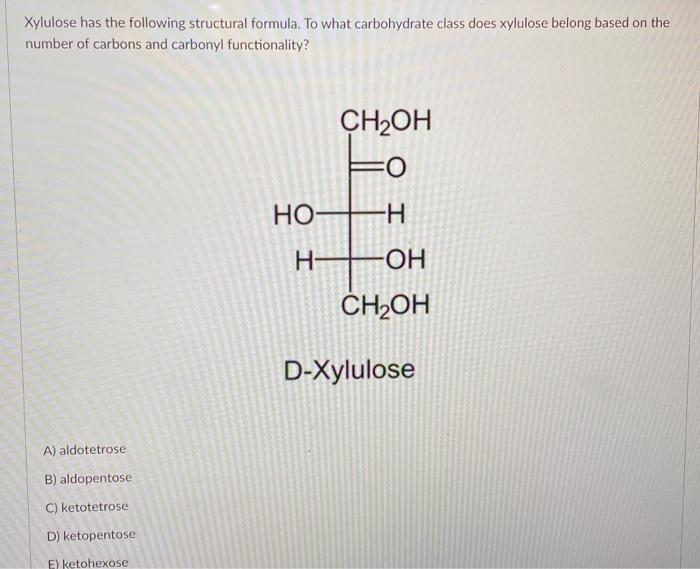 Solved Xylulose has the following structural formula. To | Chegg.com