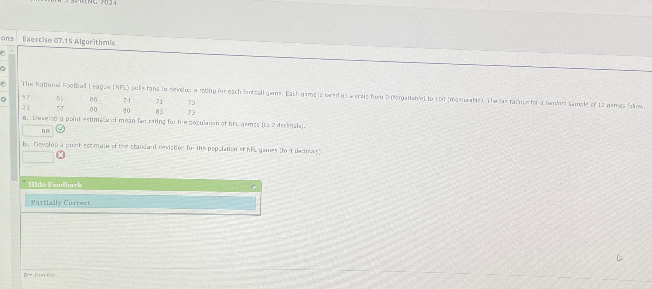 Solved Exercise 07.15 | Chegg.com