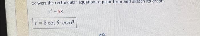 Solved y2=8x | Chegg.com