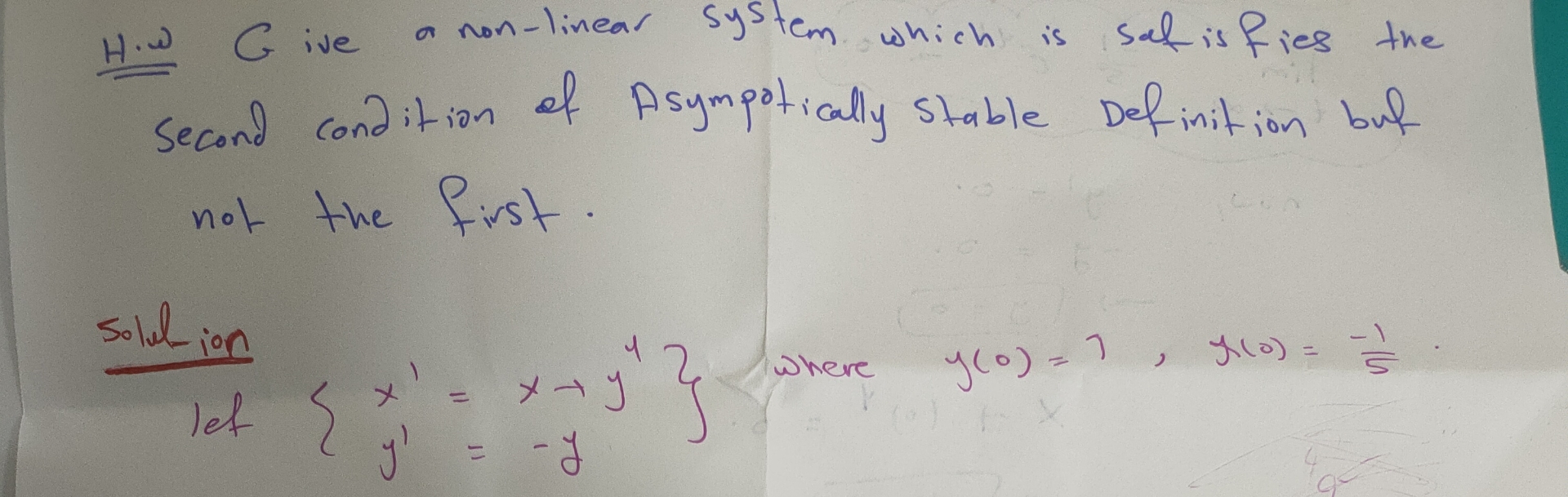Solved Give me another example on the same case | Chegg.com