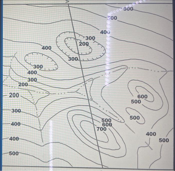 Solved What is the contour interval for the topographic map | Chegg.com