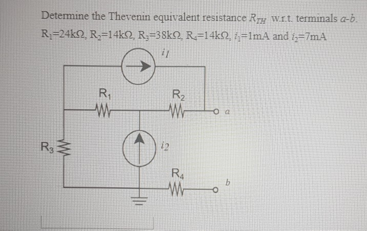 Solved Determine the Thevenin equivalent resistance Rth | Chegg.com