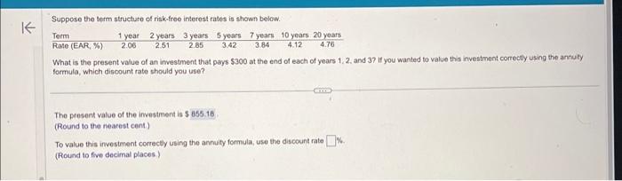 Suppose the lerm structure of risk-free interest | Chegg.com