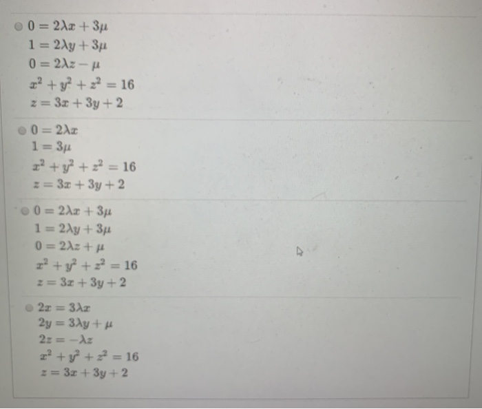 Solved Consider The Following Constrained Optimization 7737
