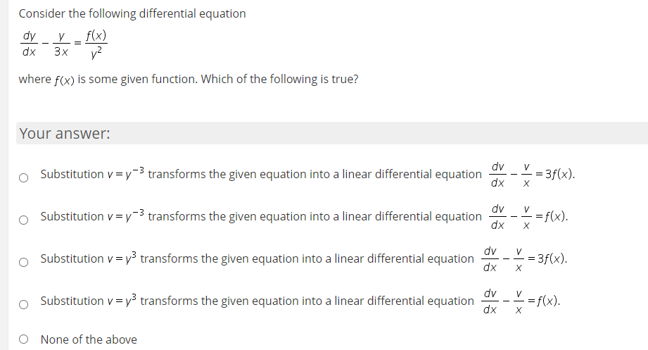 Solved Consider the following differential | Chegg.com