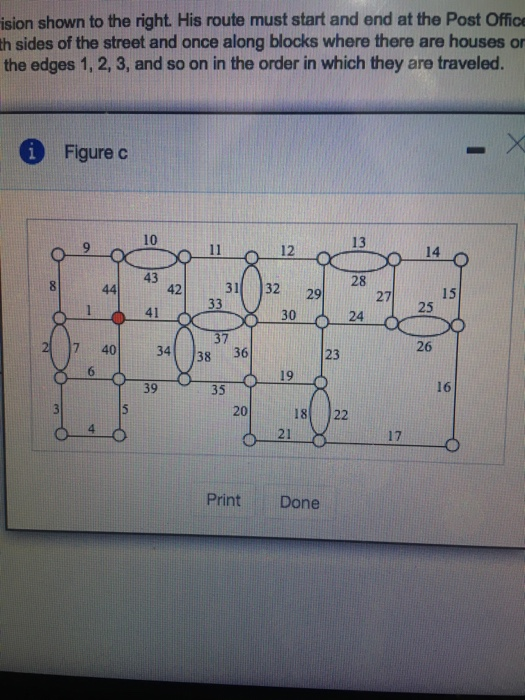 Solved a mail carrier must deliver mail on foot along the | Chegg.com