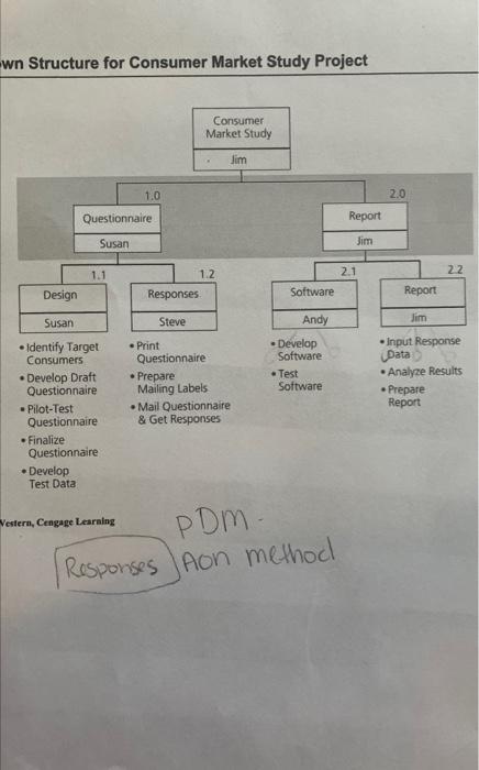 Solved wn Structure for Consumer Market Study Project - | Chegg.com