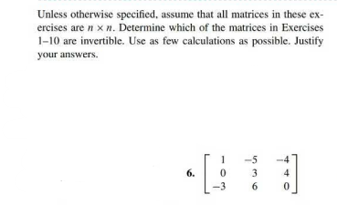 Solved Unless otherwise specified, assume that all matrices | Chegg.com