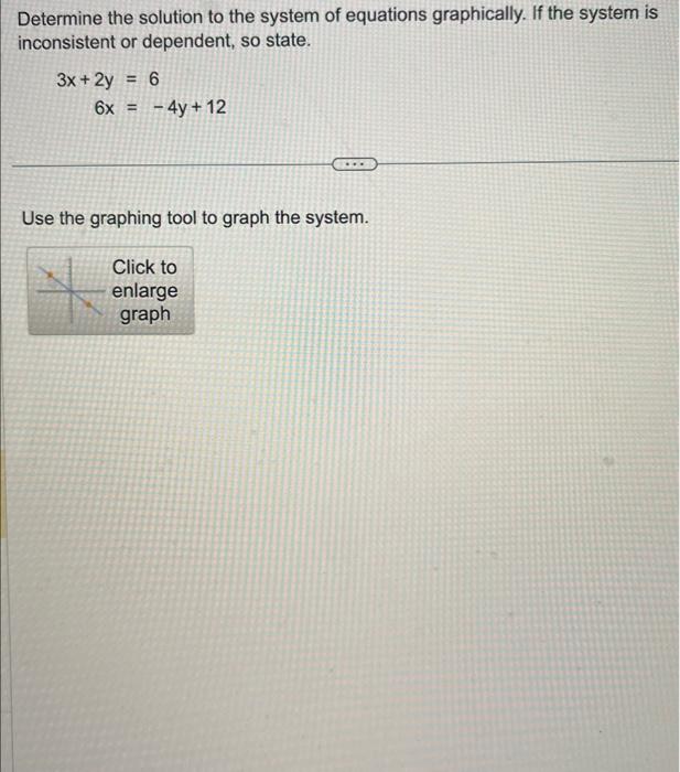 Solved Determine the solution to the system of equations | Chegg.com