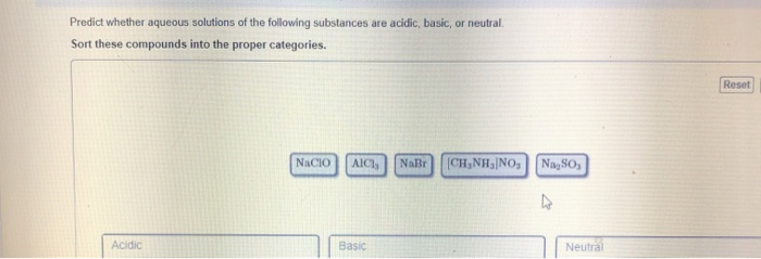 Solved Predict whether aqueous solutions of the following | Chegg.com