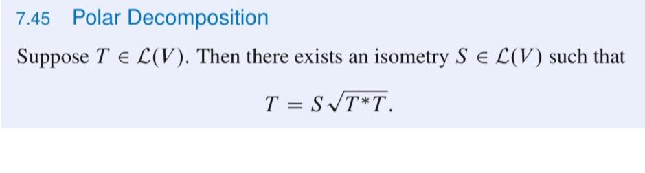 Solved Give examples for using the theorem of 7.45 ﻿Polar | Chegg.com