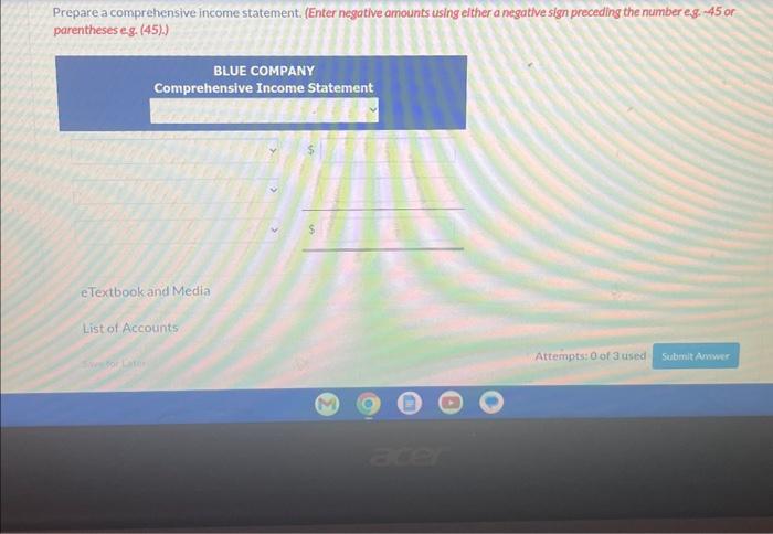 Solved In its income statement for the year ended December | Chegg.com