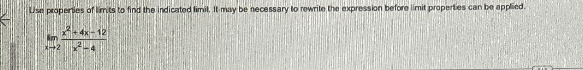 Solved Use properties of limits to find the indicated limit. | Chegg.com
