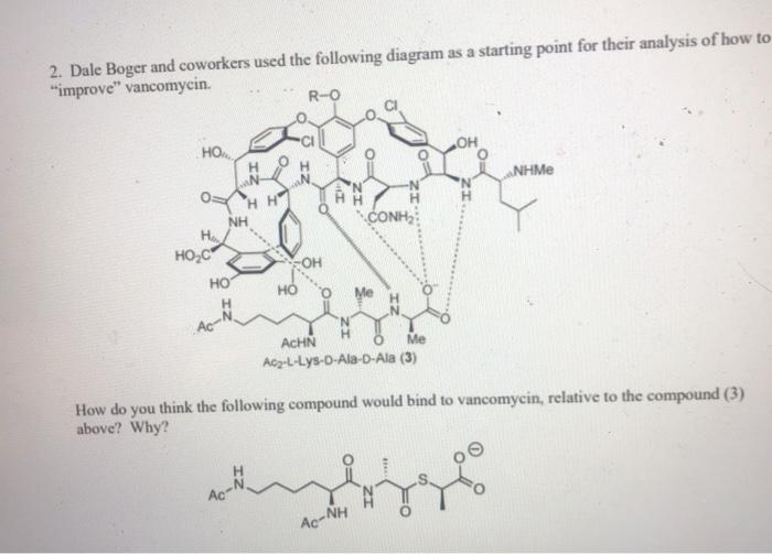 Solved 2. Dale Boger and coworkers used the following | Chegg.com