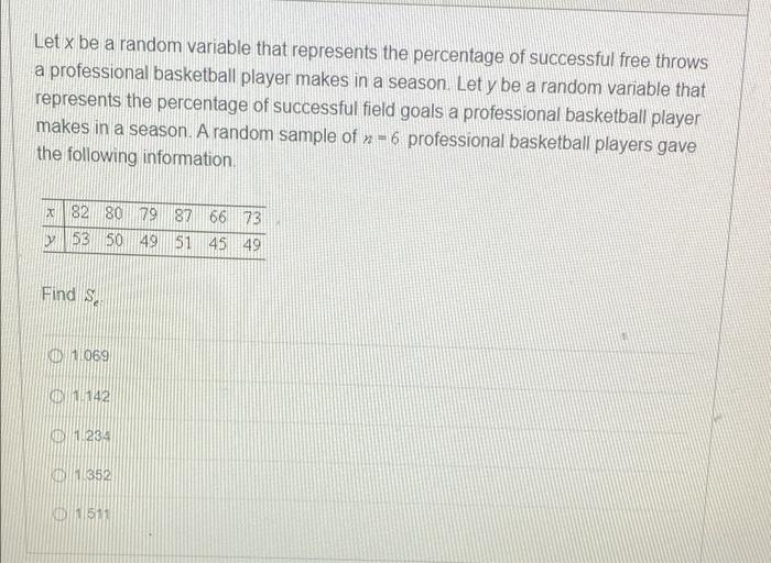 Solved Let x be a random variable that represents the | Chegg.com