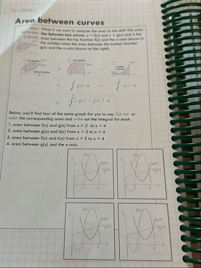 Solved 5*) 1 ﻿cmerticArea befween curvesAELA What if we wont | Chegg.com