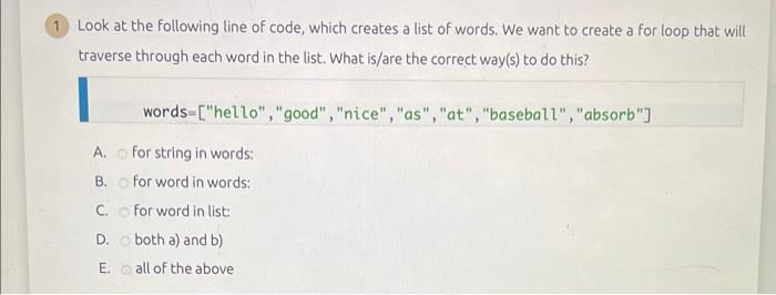 Solved Look at the following line of code, which creates a | Chegg.com