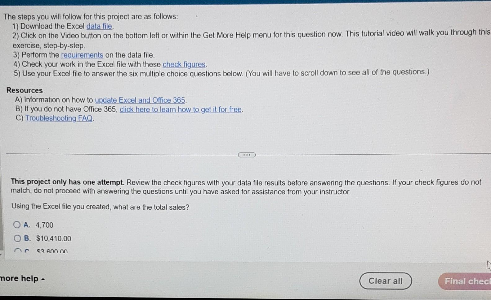 Solved The steps you will follow for this project are as | Chegg.com