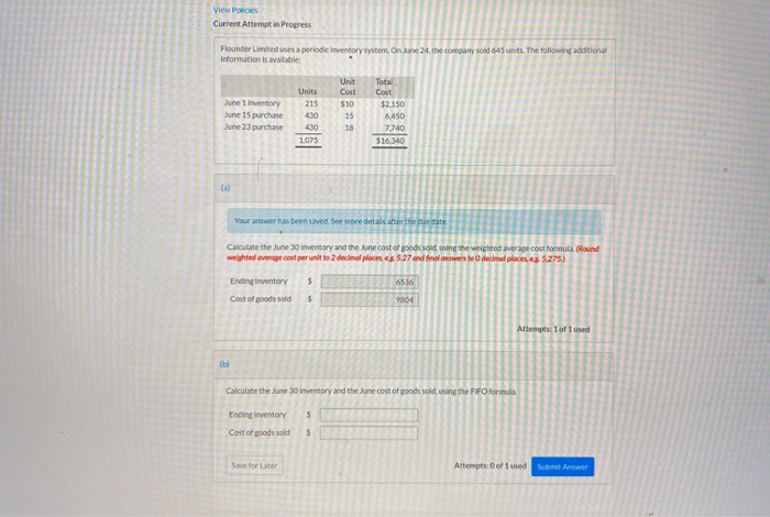Solved View Policies Current Attempt in Progress Founder | Chegg.com