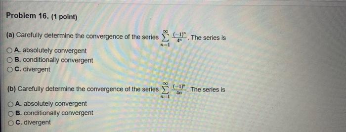 Solved Problem 16. (1 point) (a) Carefully determine the | Chegg.com