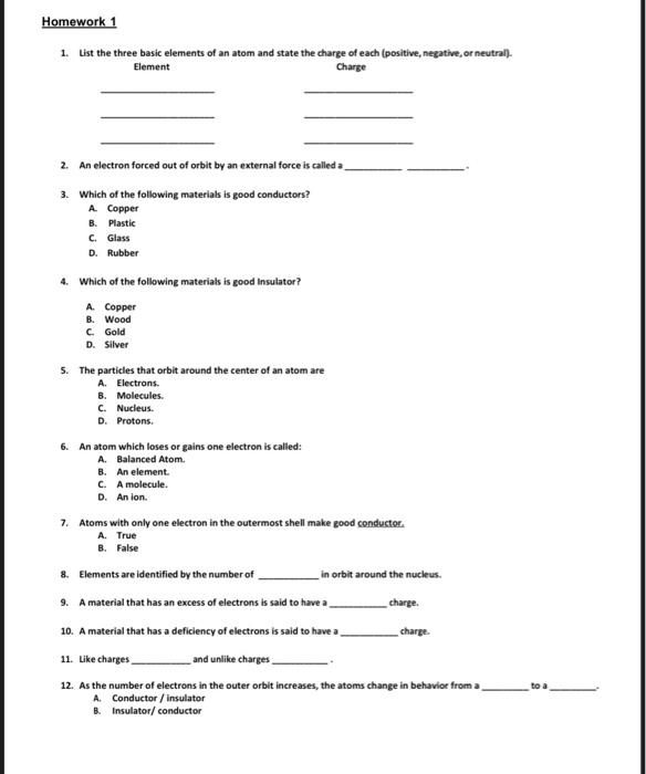 Solved Homework 1 1. List the three basic elements of an | Chegg.com