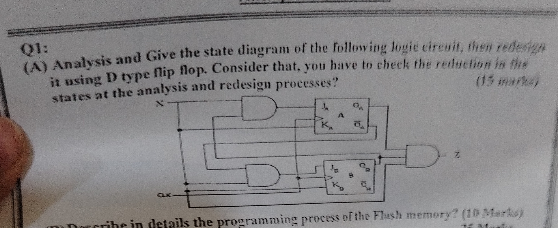 Solved (A) ﻿Analysis and Give the state diagram of the | Chegg.com