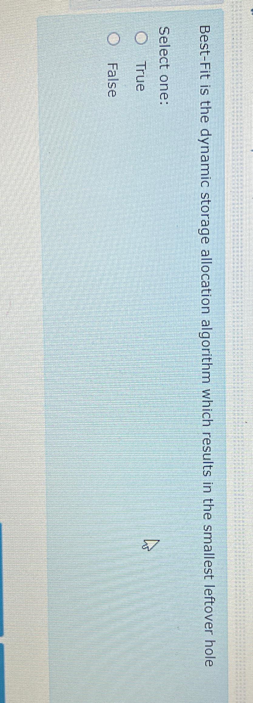 Solved Best-Fit is the dynamic storage allocation algorithm | Chegg.com