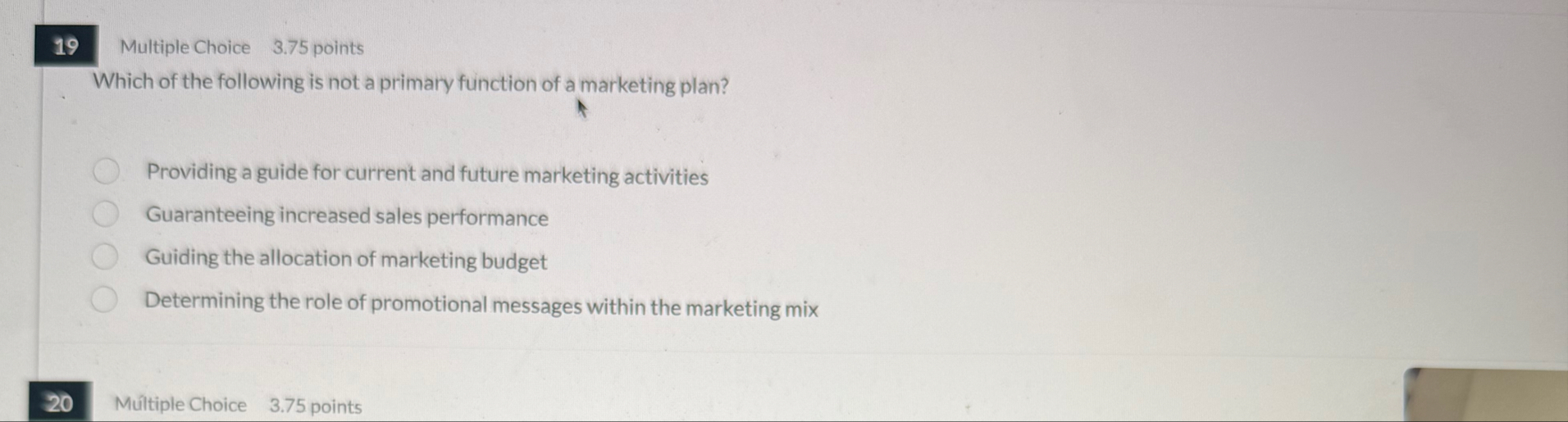 Solved 19Multiple Choice 3.75 ﻿pointsWhich of the following | Chegg.com