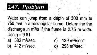 Solved 143. Problem A smooth metal flume of semi-circular | Chegg.com