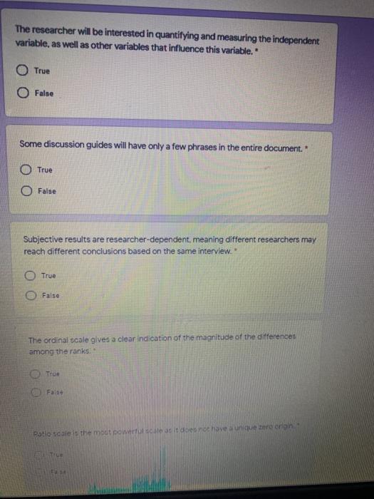 Solved The researcher will be interested in quantifying and | Chegg.com