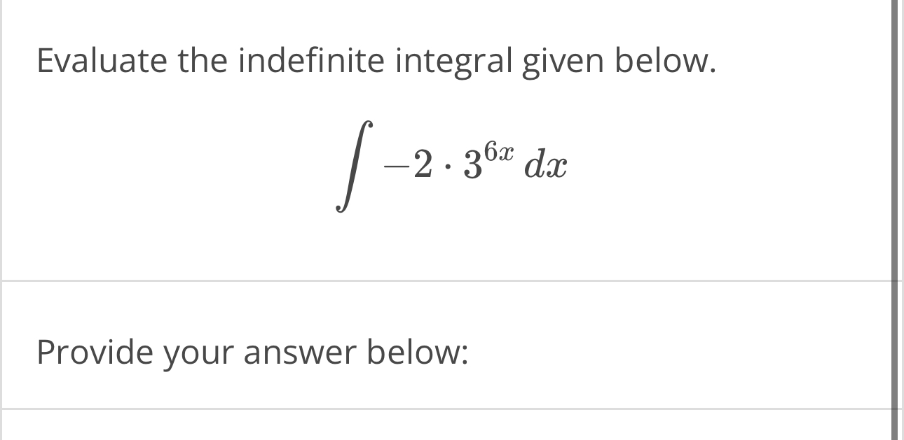 Solved Evaluate the indefinite integral given | Chegg.com