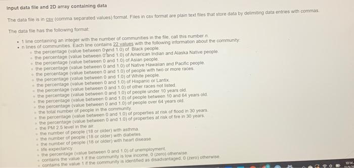 Here is an example of the file format. The sample | Chegg.com