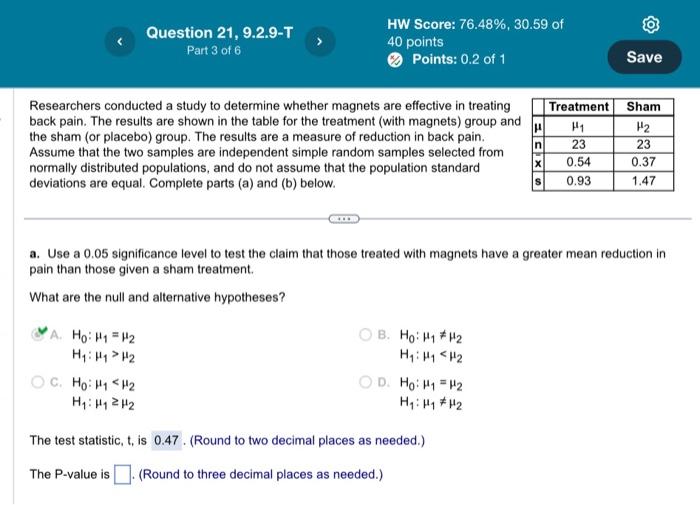 Solved State The Conclusion For The Testb Construct A 7312