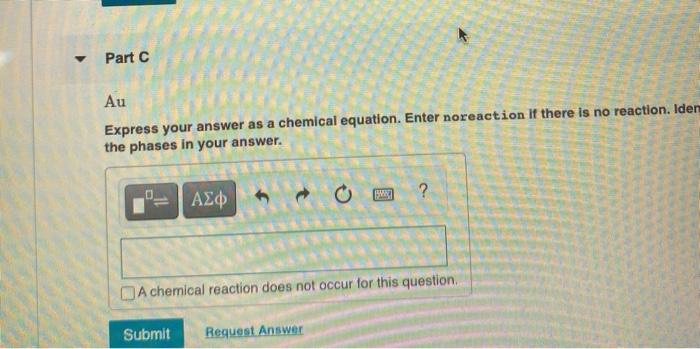 Solved decide whether or not each of the following metals | Chegg.com