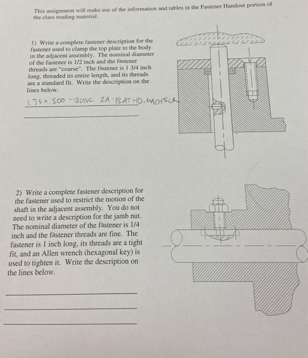 Solved This assignment will make use of the information and | Chegg.com