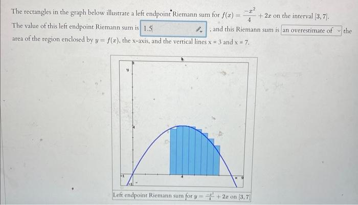 Solved The rectangles in the graph below illustrate a left | Chegg.com