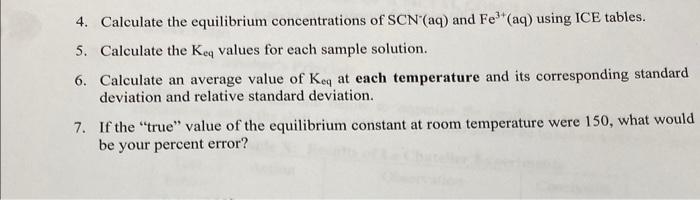 4. Calculate the equilibrium concentrations of | Chegg.com