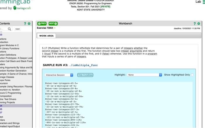 Solved Lab E mminglab ered by turingscraft Streete ENGR | Chegg.com