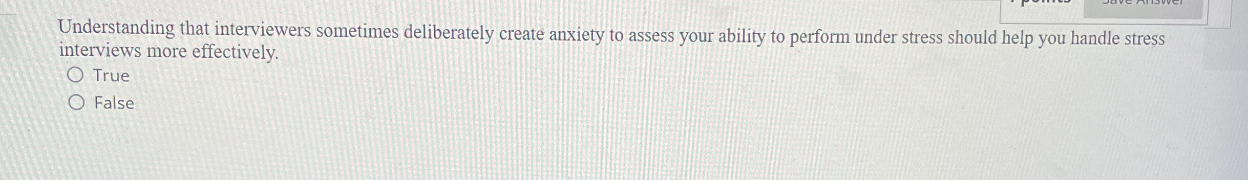 Solved Understanding that interviewers sometimes | Chegg.com