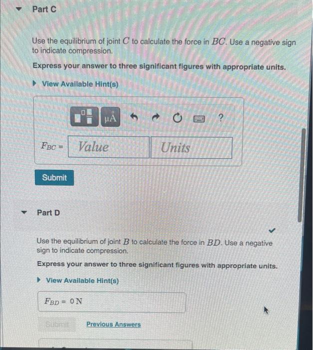 Solved Learning Goal: To use the method of joints to solve | Chegg.com