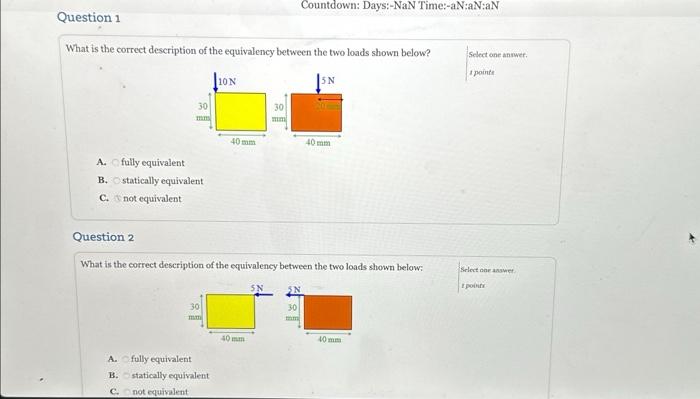 Solved What is the correct description of the equivalency | Chegg.com