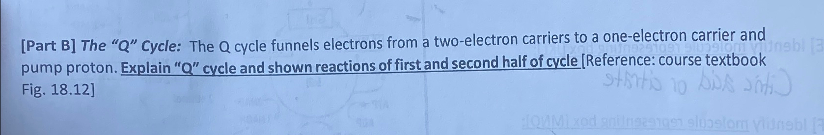 Solved [Part B] ﻿The "Q" ﻿Cycle: The Q ﻿cycle funnels | Chegg.com