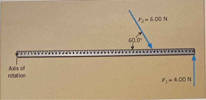 Solved One end of a meter stick is pinned to a table, so the | Chegg.com