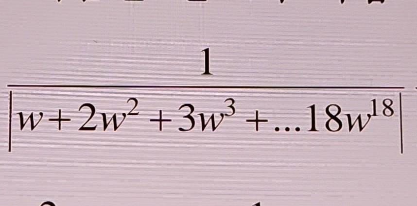 Solved w=cos20∘+isin20∘w+2w2+3w3+…18w18(1) 91sin10∘ (2) | Chegg.com