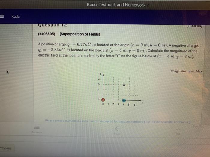Solved Kudu: Textbook and Homework = Kudu Question z points) | Chegg.com