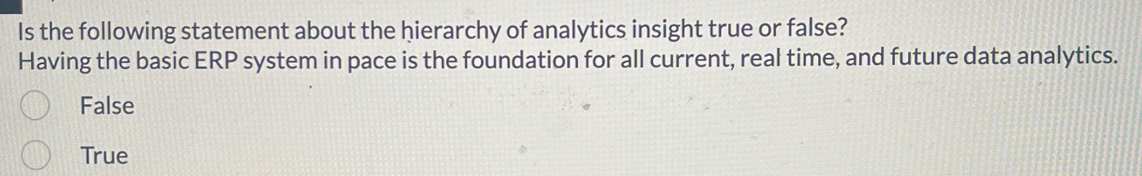 Solved Is the following statement about the hierarchy of | Chegg.com